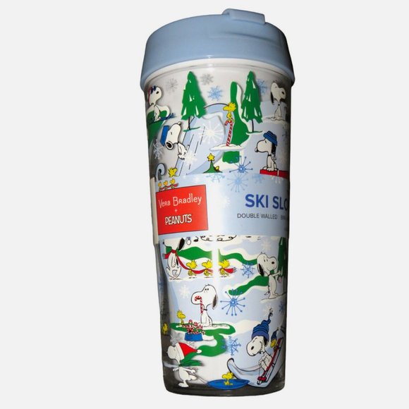 Vera Bradley | Dining | Vera Bradley Peanuts Travel Mug Ski Slope ...